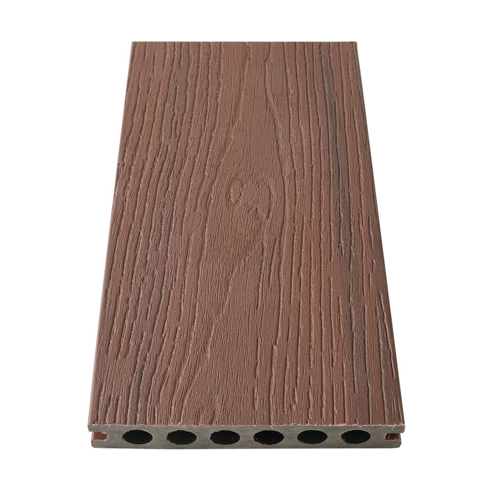 Six Hole Carbonized Wood Co-extrusion WPC Traditional Square Waterproof ...