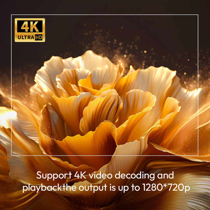 BYINTEK 720P Smart Home Projector - 270 Degree Rotated LCD