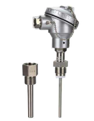 PT100 Temperature Sensor with Stainless Steel Thermowell – Accurate ...