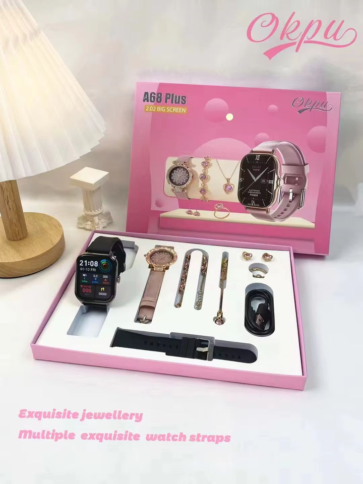 A68plus Smart Watch - Luxury & Functionality for Ladies