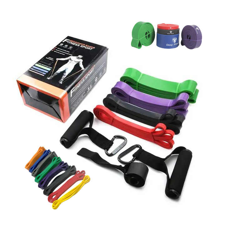 Gym Exercise Heavy Resistance Bands - Elastic Pull up Bands Set for Workout
