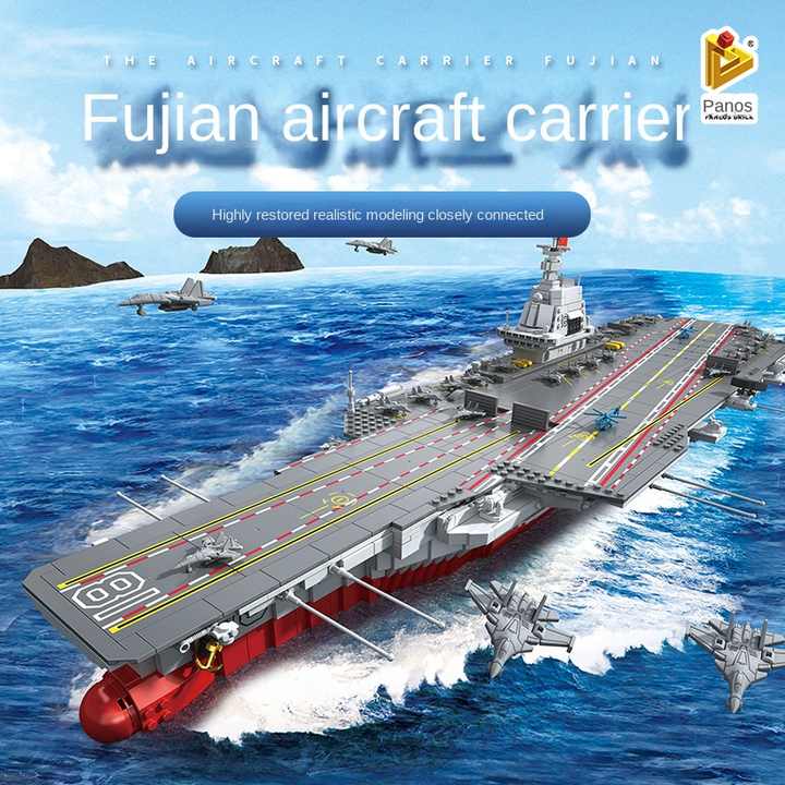 Wholesale 003 Military LEGO Aircraft Carrier Set - 3126pcs DIY Toy
