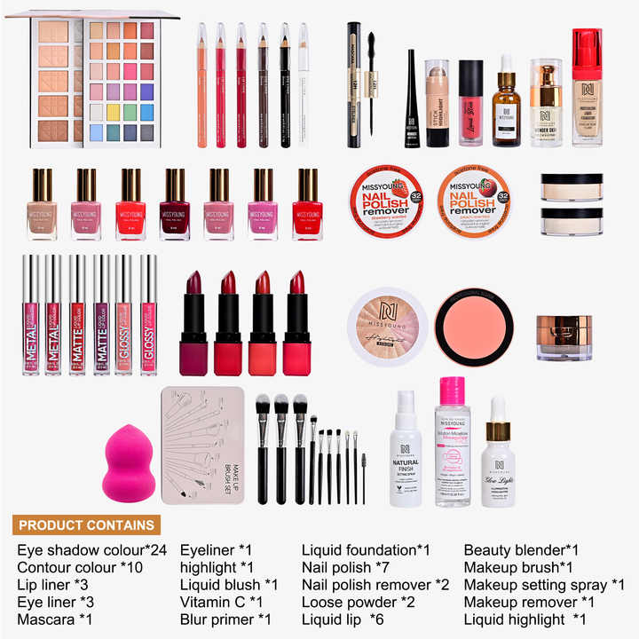 Hot Selling All In One Full Professional Makeup Kit For Girls Makeup ...