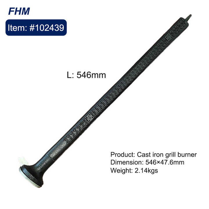 FHM 21.5 Inch Cast Iron Oven Gas Pipe Burner Gas Bbq Tube Burner for ...