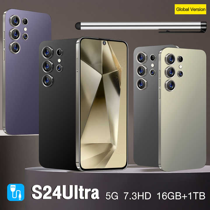 Global Version S24 Ultra 5G Gaming Smartphones 16GB+1TB 6.7Inch HD Full Screen 23+48MP Mobile ...