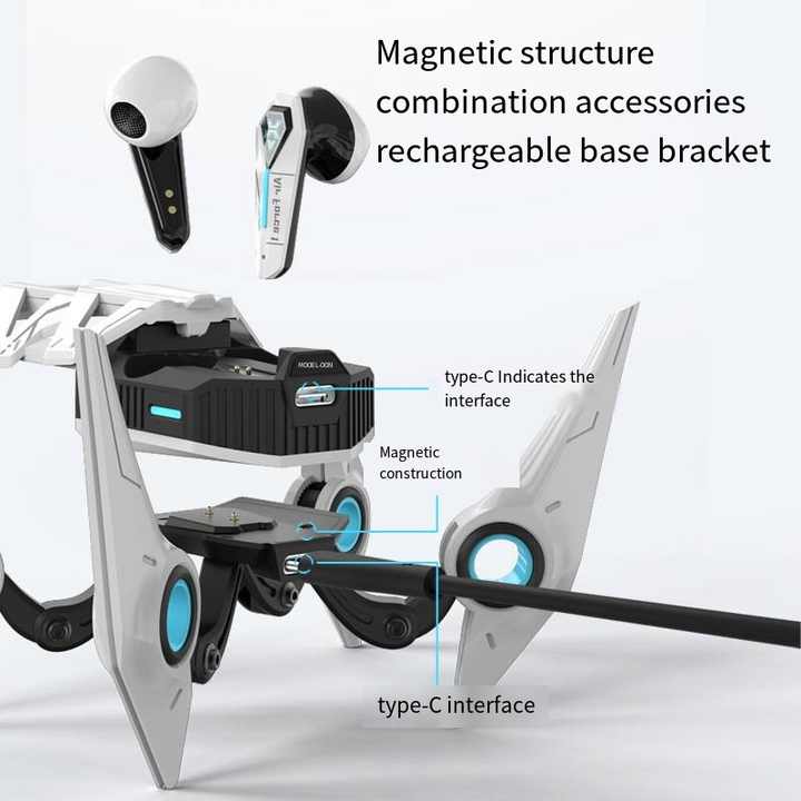 2025 Alien Mecha Style In-Ear Wireless Headphones JL Chipset LED ...