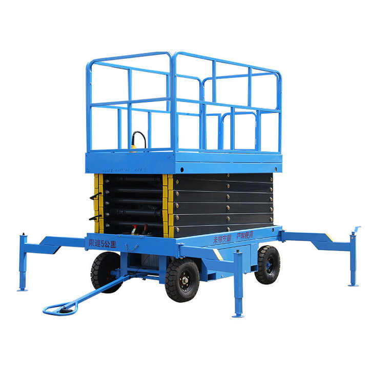 Self walking lifting platform electric scissor type operation climbing ...