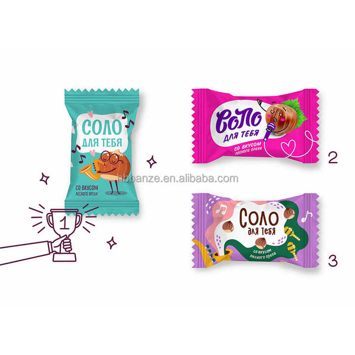 Custom Printed Heat Sealable Plastic Mylar Foil Bags Cookie Candy Snack ...