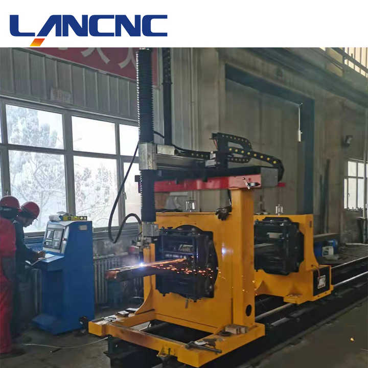 Steel Pipe CNC Laser Cutter Metal Tube Cutting Section Box Profile I H ...