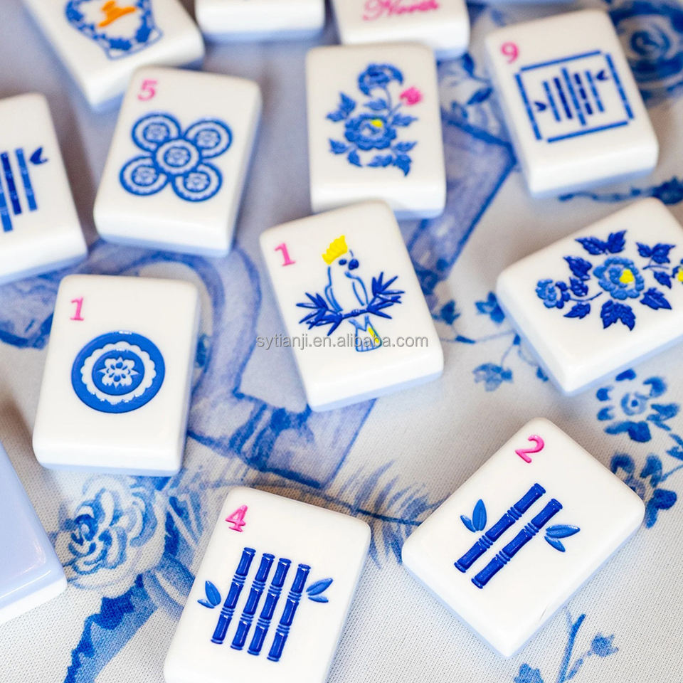Anti Fading the Masters Mahjong Tiles Amerian Etched Durable Acrylic 2 ...