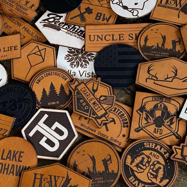 Custom Eco-Friendly Metal Clothing Patches Labels High Quality Material ...