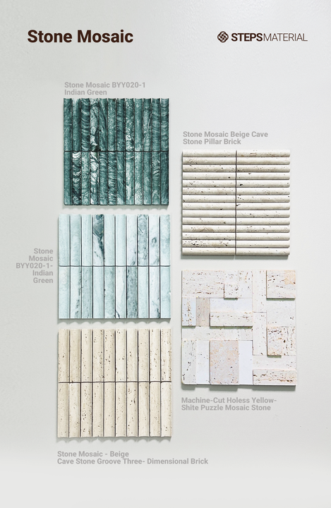 Travertine Wall Panels and TV Background Stone Mosaic Tiles for Home ...