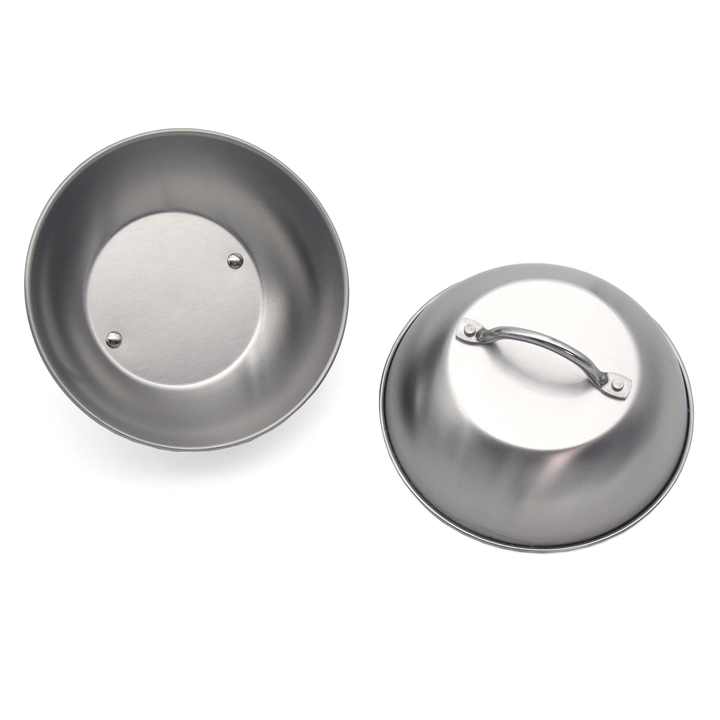 Stainless Steel Round Steak Cooking Pot Lid Round Baking Pan Lid ...
