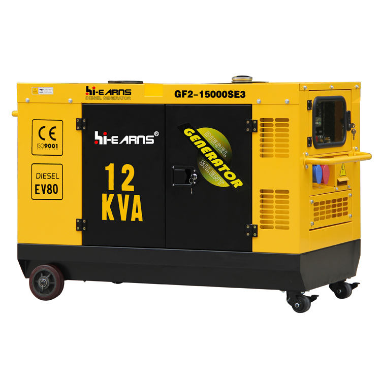 Hiearns 10KW Diesel Generator with EV80 Water Cooled Engine
