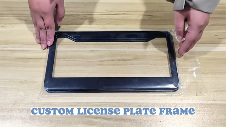 Customized High Quality Car Number License Plate Frame Zinc Alloy Car ...