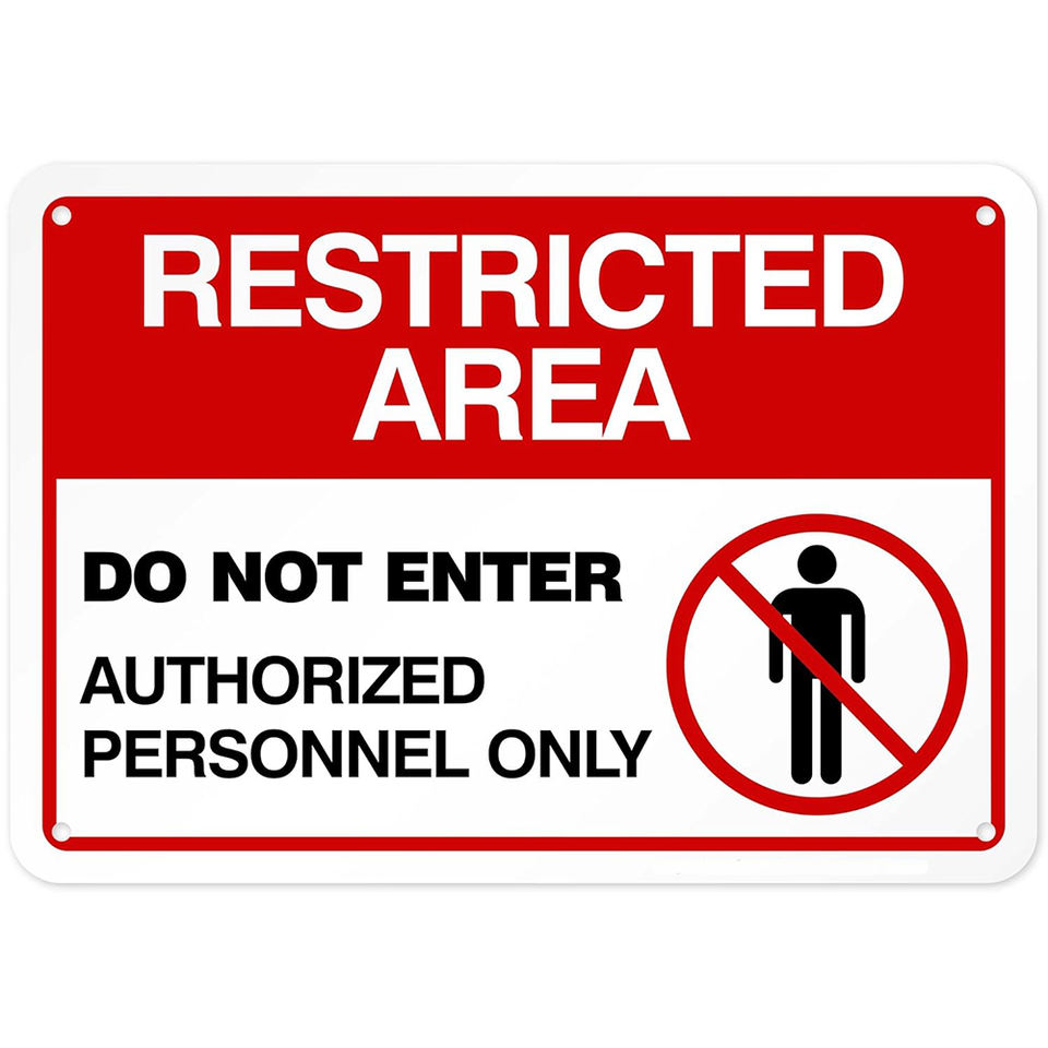 OSHA Sign Legend DANGER CONSTRUCTION AREA DO NOT ENTER Aluminum Red ...