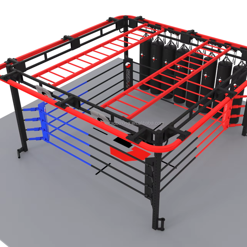 Portable 5*5 Gym Flooring with Lifting Boxing Ring Kick-Boxing ...