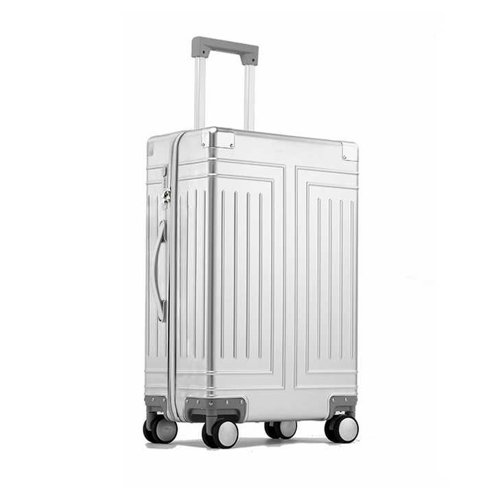 Classic Modern Aluminum Suitcase - Ideal for Business Travel