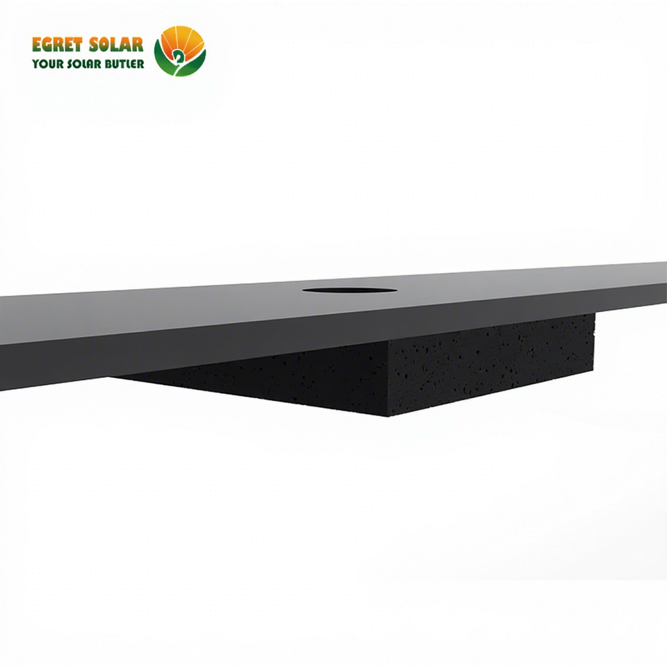 Panel Power Installation Carbon Steel Ballast Bracket for Flat Roof ...