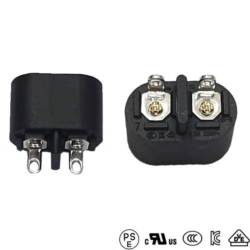 IEC60320 C8 Inlet 2 Pin 2.5A 250V Ac Receptacle 7A 125V Power AC ...
