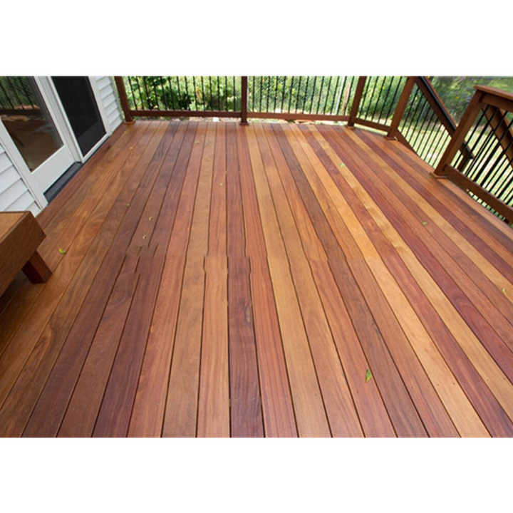 Reddish Brazilian Teak Hardwood Decking Boards - Durable & Stylish