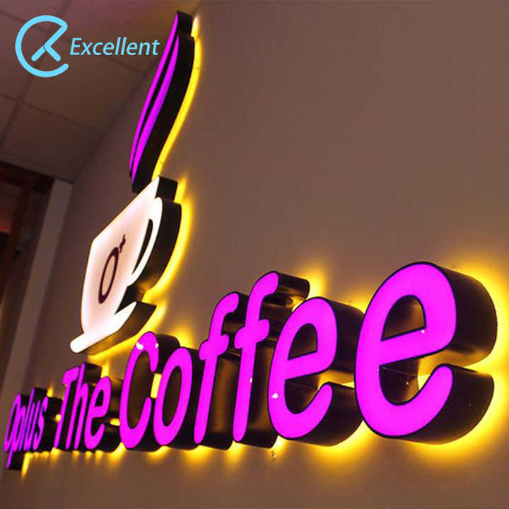 3D Acrylic LED Letters Illuminated Advertising Business Lobby Signs ...