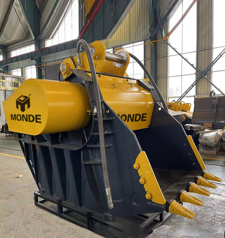 Reverse Function Hydraulic Crusher Bucket Excavator Rock Stone Crushing ...