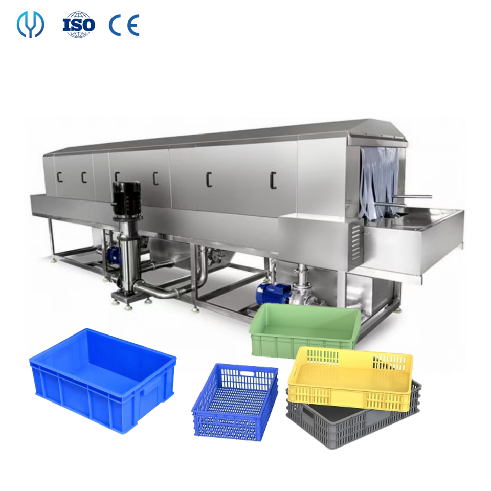 CE Washing Basket Machine Turnover Basket Cleaning Machine Plastic ...