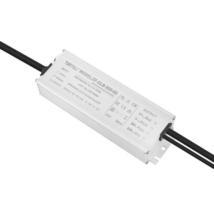 200W LED Tube Light Dimming TureFull Driver Constant Current Dimming LED Driver LED Panel ...
