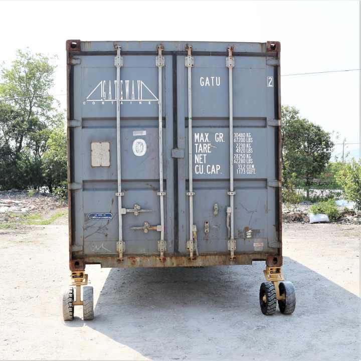 Durable SS Rubber Tire ISO Shipping Container Castor Wheels