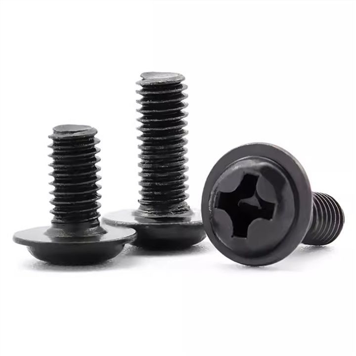 Hardware Fasteners Cross Recessed Pan Head Screws With Collar Phillips Head Machine Screw Din ...