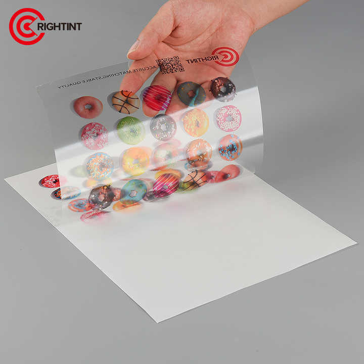 UV Adhesive Inkjet Printable Transparent A4 Vinyl Film