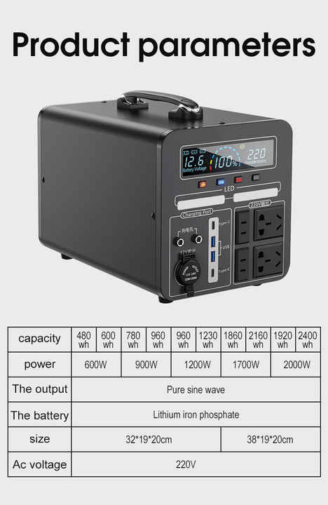 1000W Solar Power Station - Reliable Emergency Generator
