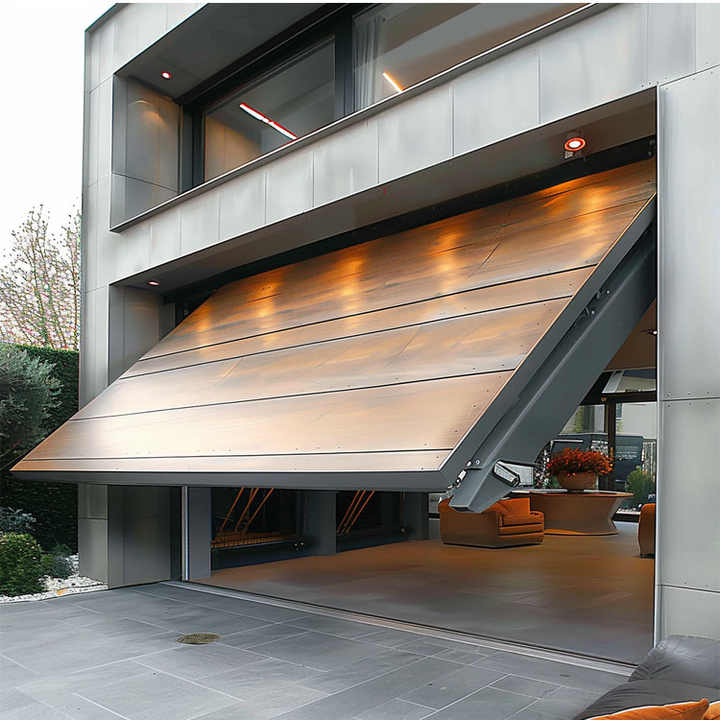 Customized High-end Automatic Counterweight Canopy Villa Garage Door ...