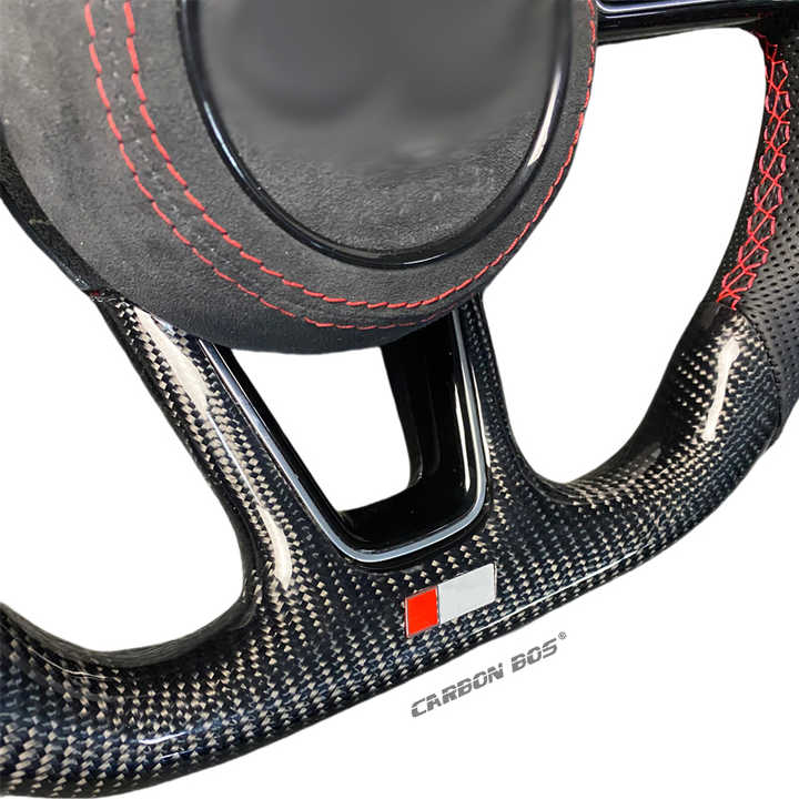 Custom Design Carbon Fiber Steering Wheel for Audi RS A3 A4 A5 A6 C7 B8 R8 S3 S4 S5 Q3 Q5 Q7 A7 ...