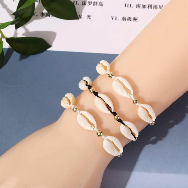Factory Price Summer Beach Ocean 3 Shell Classic Fashion Charm Woven ...