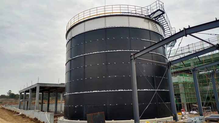 Automatic 10000m3 Bolted Steel Anaerobic Biogas Digester Reactor 220V ...