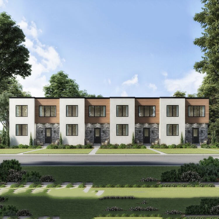 92m2 X 4 Units Modern Cheap Prefabricated Modular Apartment Building 2 ...