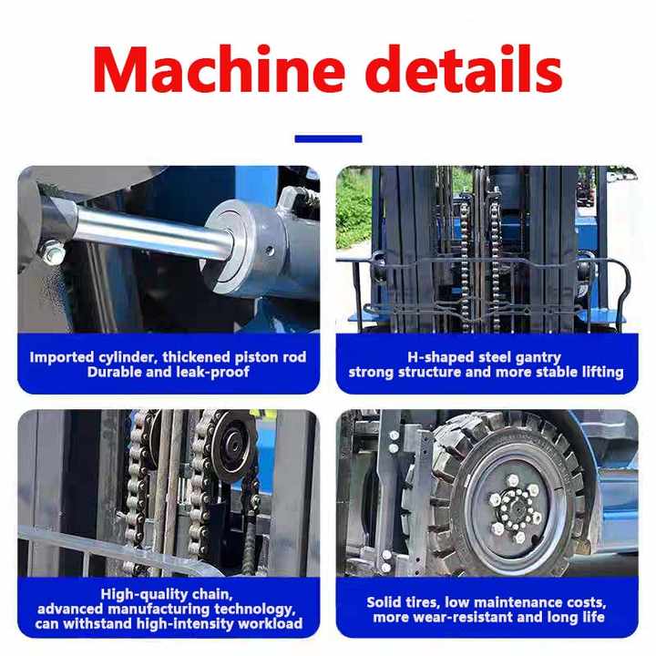Fuel Efficient 3 Ton Diesel Forklift / Advanced Injection System for ...