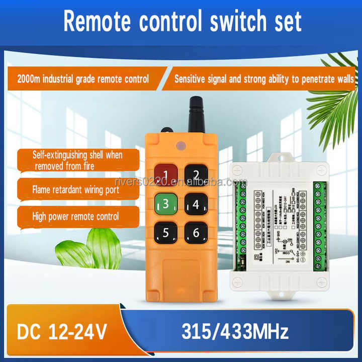 Multifunctional DC 6-way Wireless Remote Control Switch Set Wireless ...