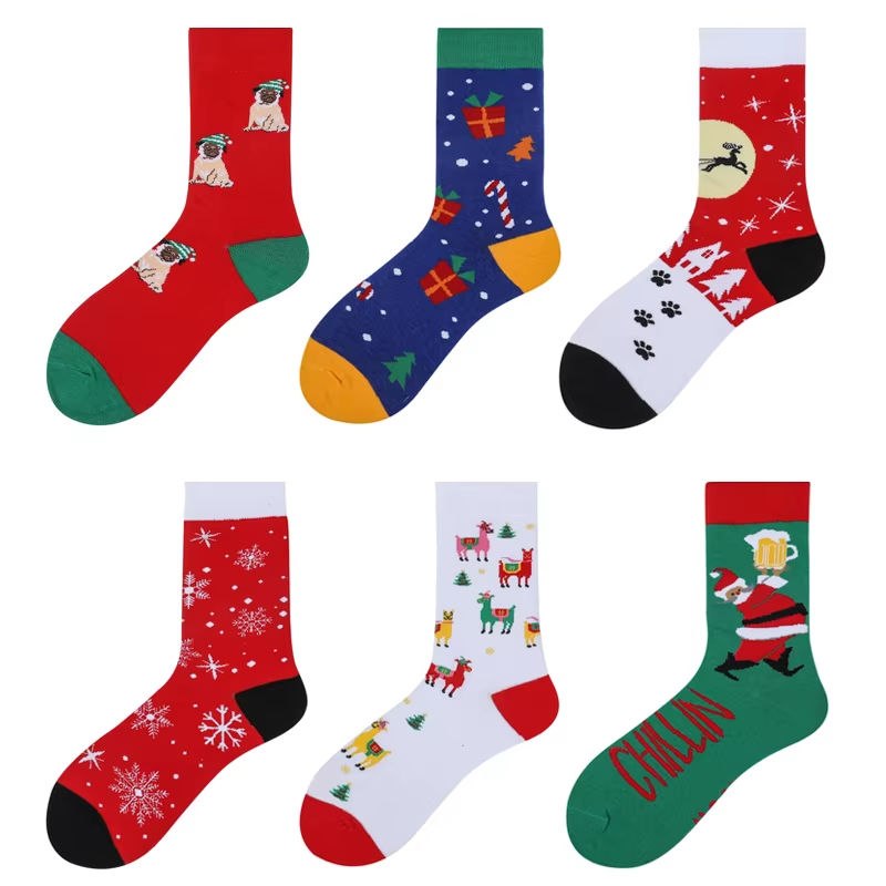 OEM Cute Snowman Elk Pattern Soft Cotton Knitted Christmas Decoration ...