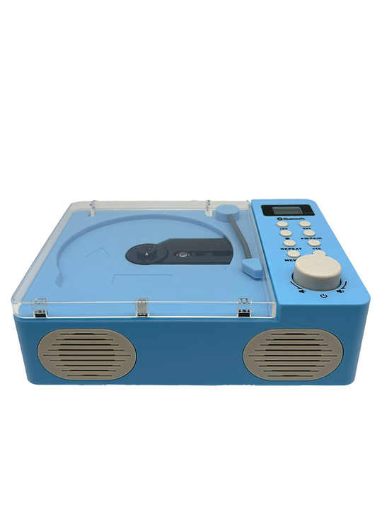 Portable Blue Retro CD Player with Speaker Audio Disc CD Music Album CD ...