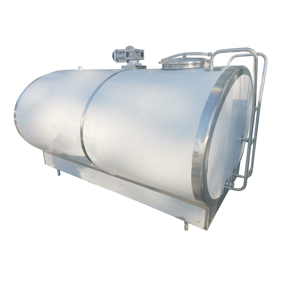 Durable 1000 Liter Stainless Steel Milk Cooling Storage Tank with ...