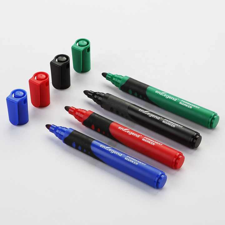 Ergonomic Permanent Marker Pens with Waterproof Ink Long-Lasting Fade ...