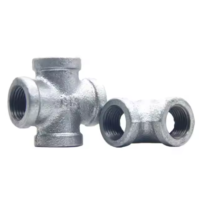 Factory Malleable Iron Coupling Pipe Fittings Elbow Nipple Tee Union for Gas Supply System Equal ...