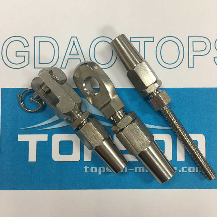 Polished Stainless Steel Eye Type Swageless Terminal Wire Rope ...
