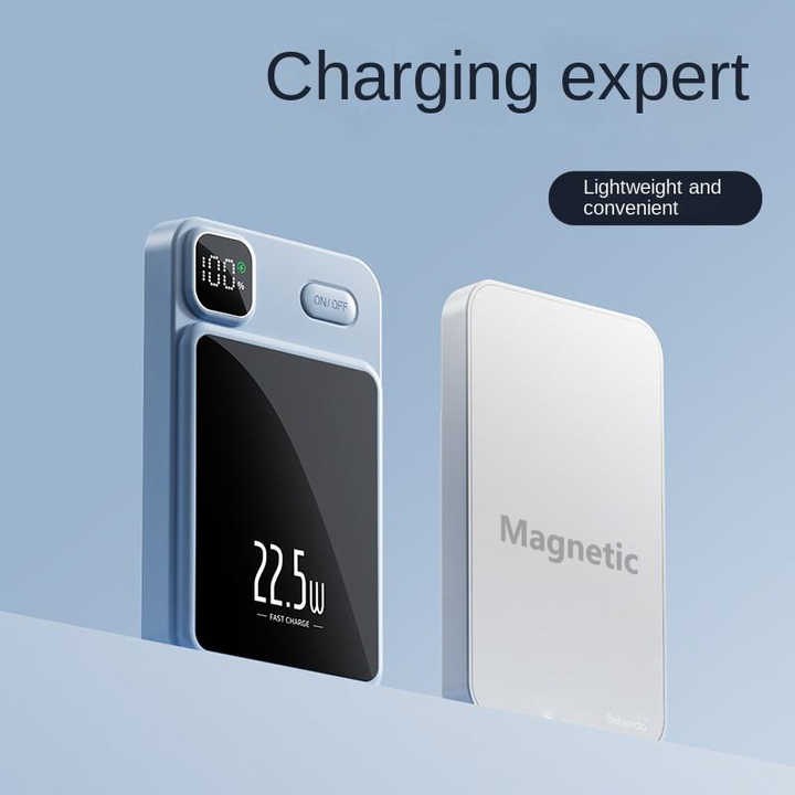 Mini Fast Charging Magnetic Wireless Power Bank - 5000mah