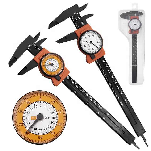 0-150MM Plastic Tape Gauge Caliper British 0-6 "vernier Caliper ...