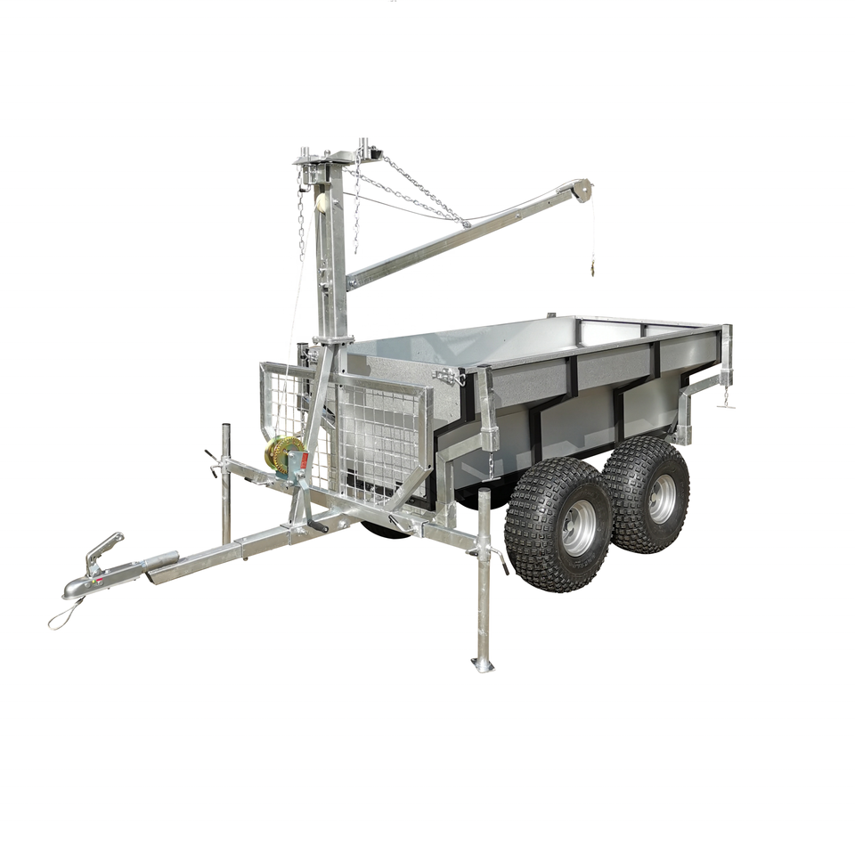 Atv Box Trailer Forest Timber Trailer Forestry Machine Tipper Trailer