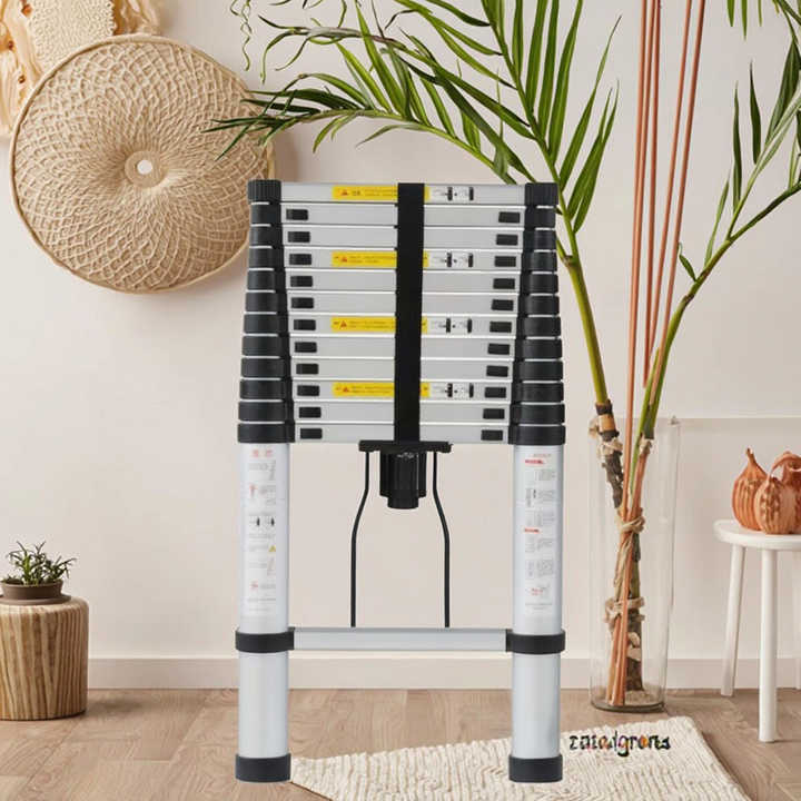 Modern 150kg Portable A-Frame Attic Ladder Aluminum Alloy Telescopic ...